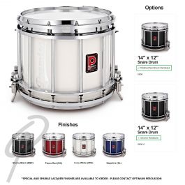 Premier HTS 14x12 Snare Lacquer Chrome